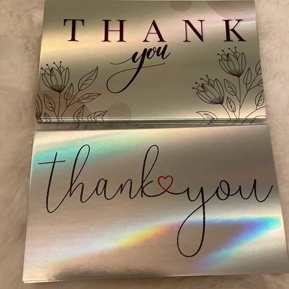 Shipping | Office | New 2 Piece Thank You Holographic Mini Thank You ...